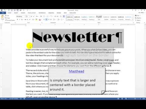 Masthead