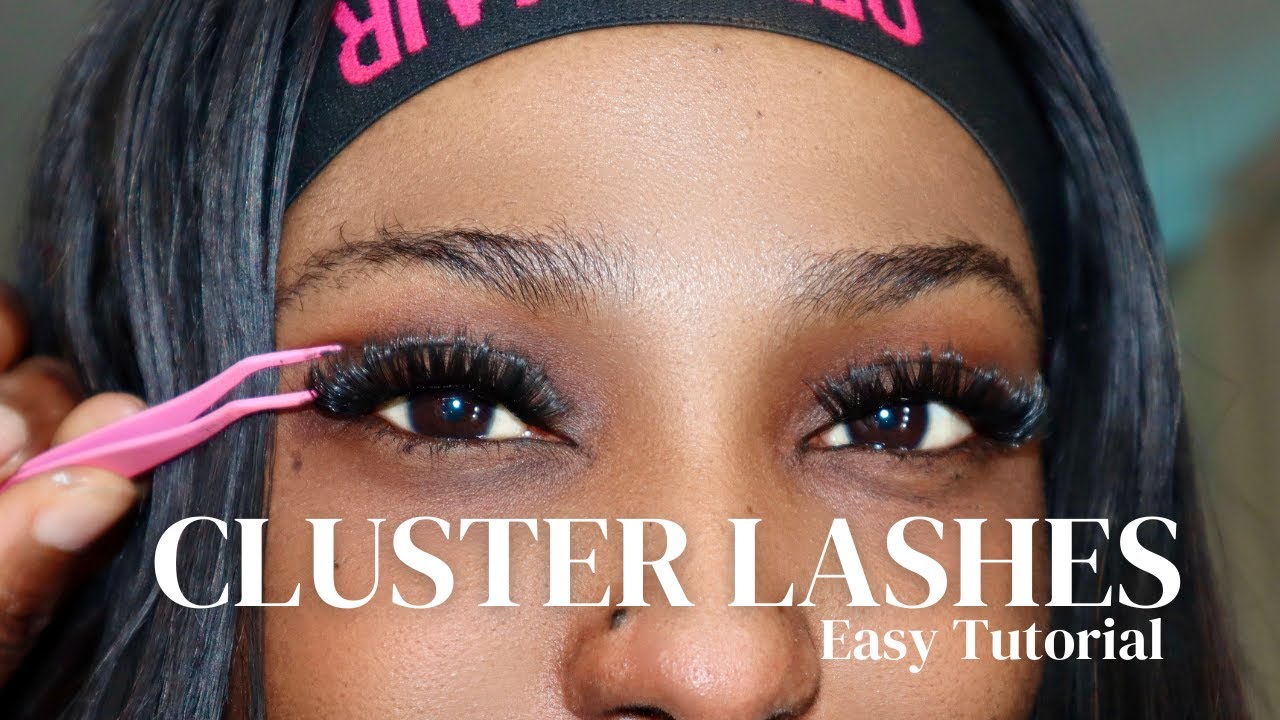 Easiest Cluster Lash Tutorial | Lash Extensions at Home #clusterlashes #lashextensions #beautytips