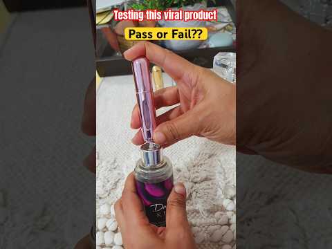 Perfume Hack-Perfume refill protable bottle Rs.154 -did it really work??? #amazonfinds #shortsvideo