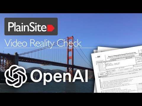 OpenAI, Inc. Video Reality Check: Decoding Non-Profit Tax Returns and Business Structure