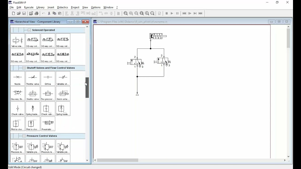 Pneumatics Logic Gates 1-OR gate