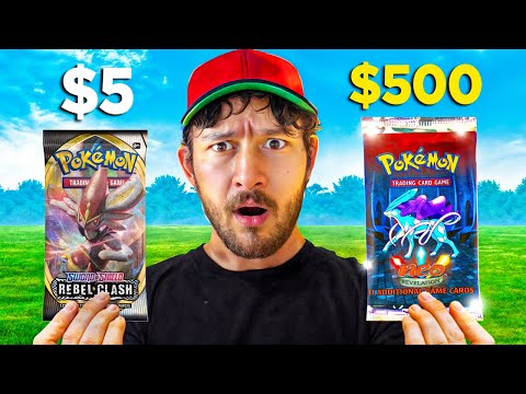 I Opened CHEAP vs EXPENSIVE Pokemon Packs...