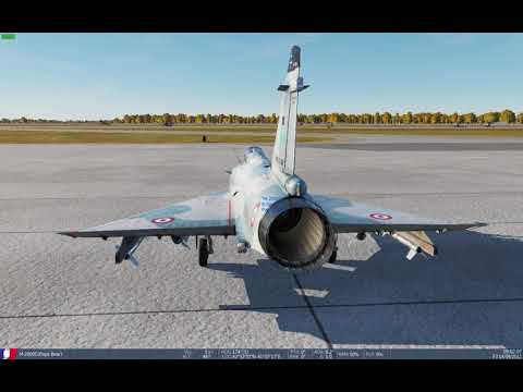 Mirage 2000C Cold Startup Sequence with INS Alignment, Taxi, and Takeoff , DCS