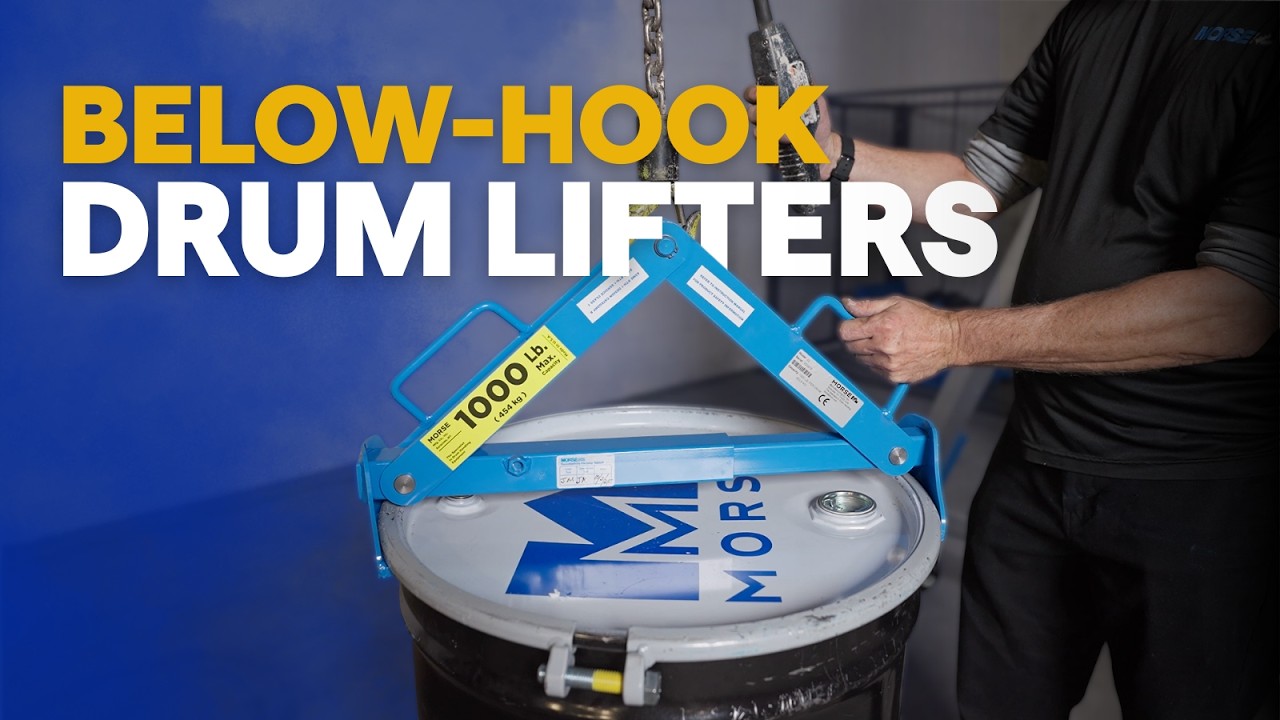 Below-Hook Drum Lifters | Safe, Reliable Drum Handling from Morse Manufacturing Company