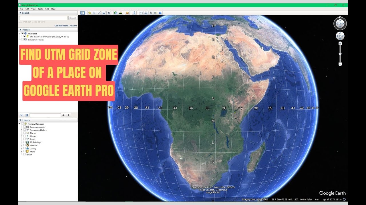 How to Display UTM Grid Zones on Google Earth