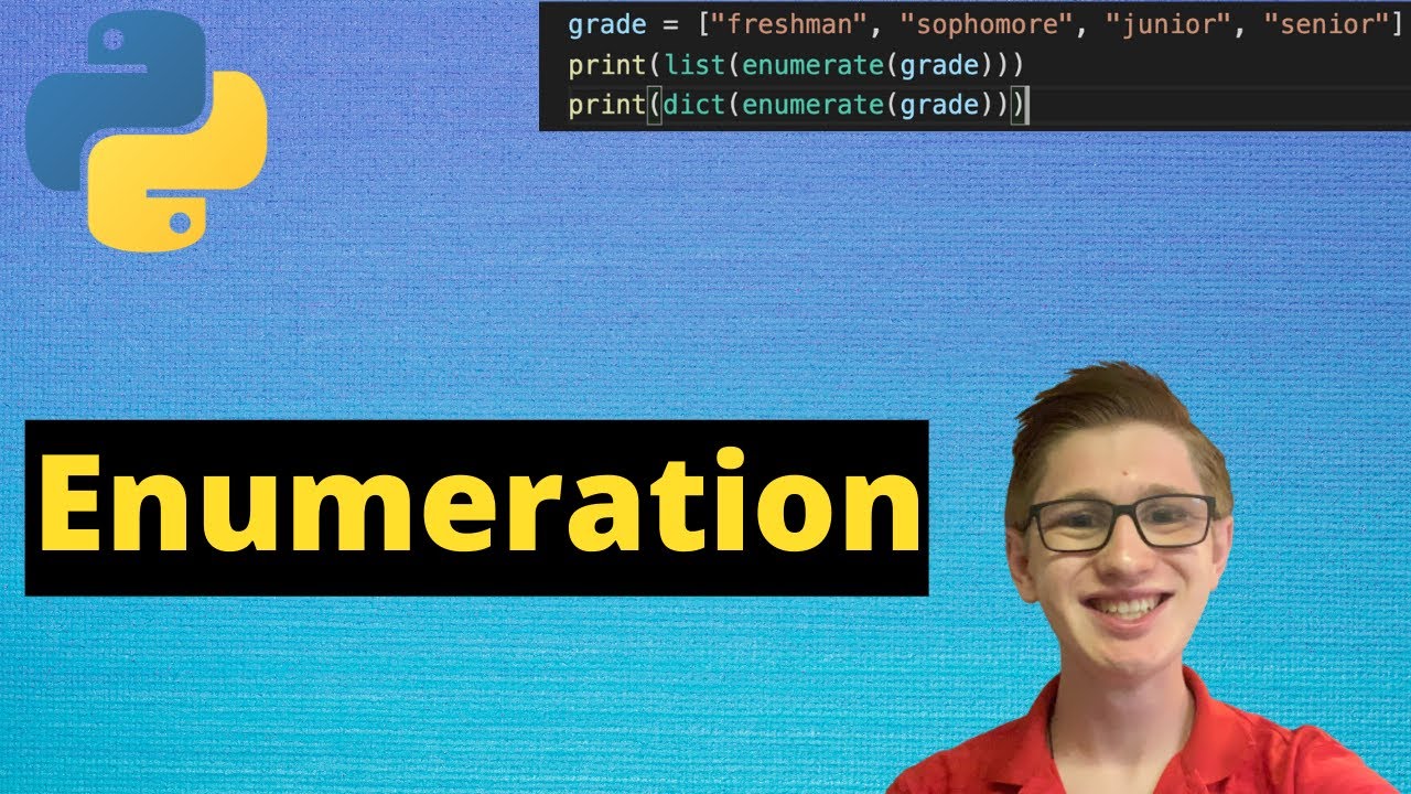 Enumeration (Python Tutorial 65)
