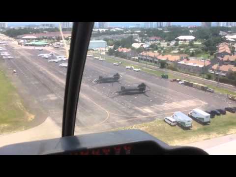 On approach to Destin airport