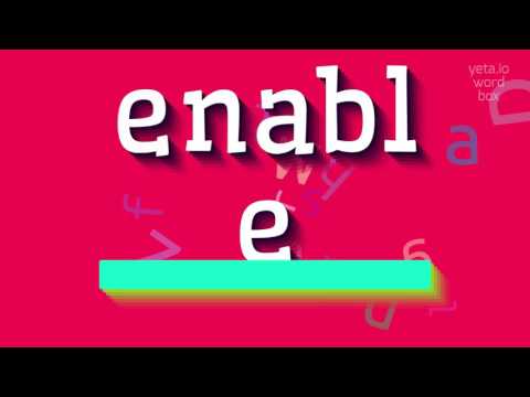 How to say "enable"! (High Quality Voices)