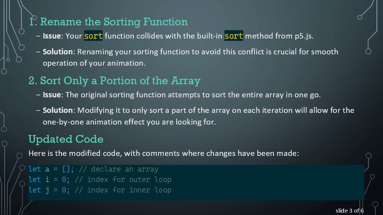 Mastering Bubble Sort Visualization in JavaScript with p5.js