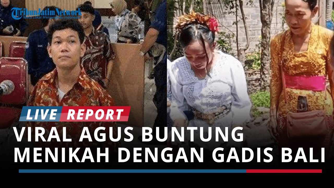Viral Agus Buntung Menikah dengan Ni Luh Nopianti Gadis Bali, Diwakili Keris Gegara tak bisa Hadir