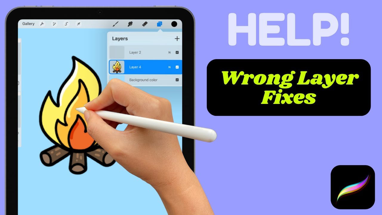 Did You Draw on the Wrong Layer in Procreate? | Easy Fix for Beginners