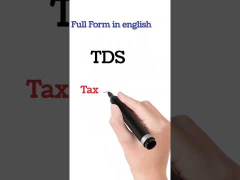 TDS ka full form in english || TDS ka full form || #english #shorts
