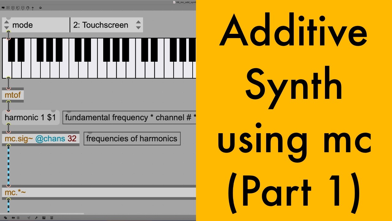 Additive Synth using mc (Part 1) [Max/MSP Tutorial]
