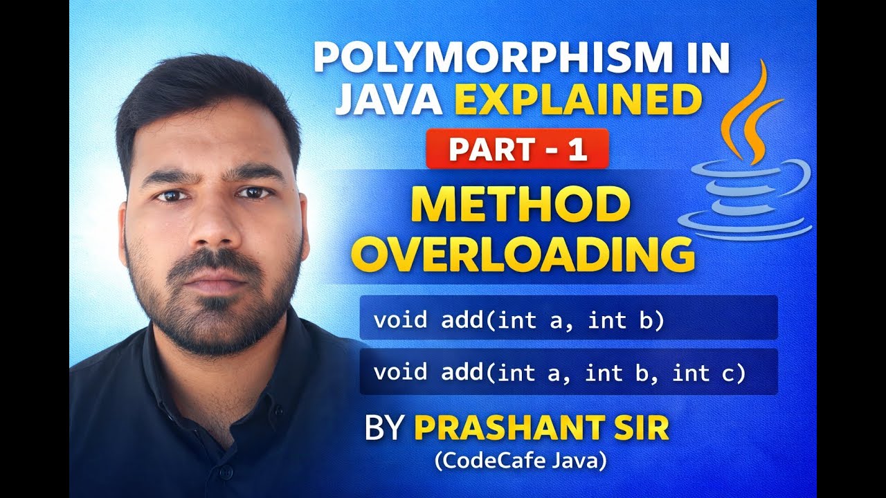 Polymorphism Made Easy | Java| Part - 1 Method Overloading