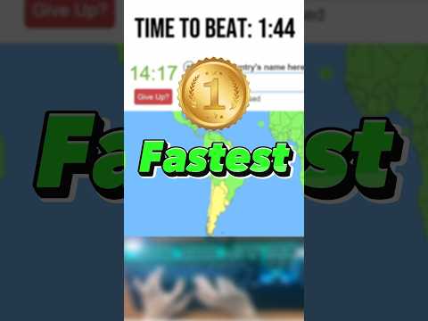 TYPING ALL THE COUNTRIES IN UNDER 2 MINUTES? #keyboard #speedtyping #typing