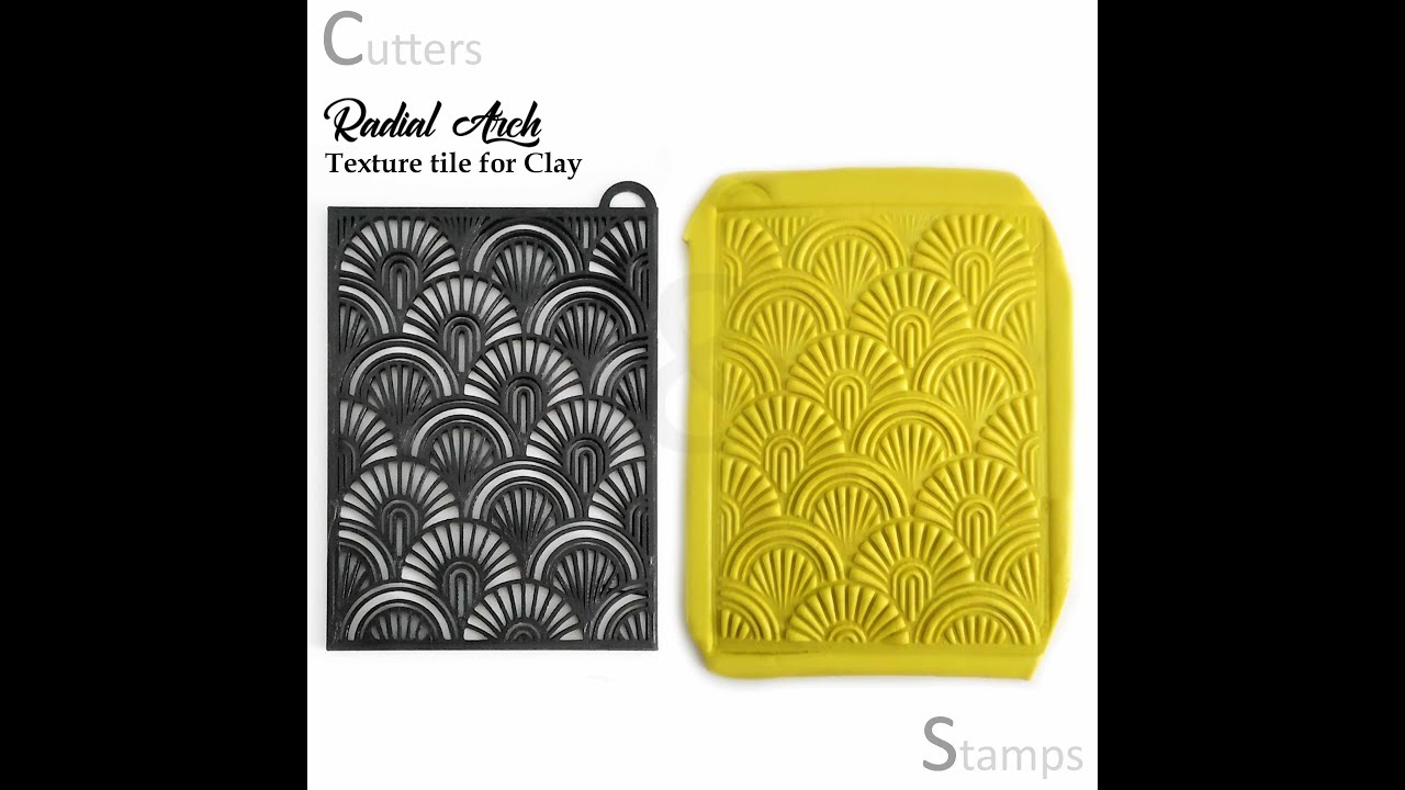 Texture tiles - Radial Arch Texture Stamp | Textures for Clay