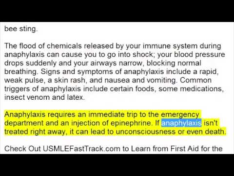 Anaphylaxis