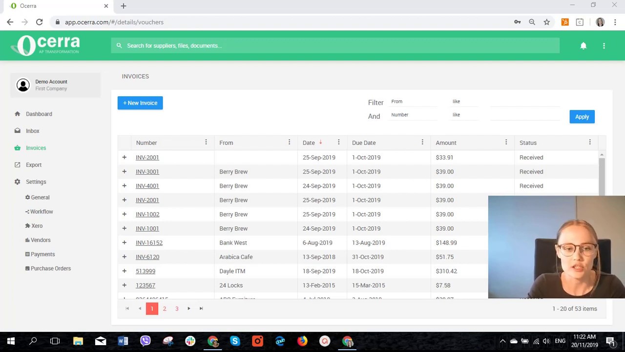 AI-powered, Invoice Data Capture and Invoice Training Process