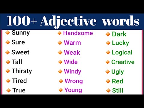 Part - 1 of common Adjective | Daily used common 100+ Adjectives #English Grammar #Spoken English