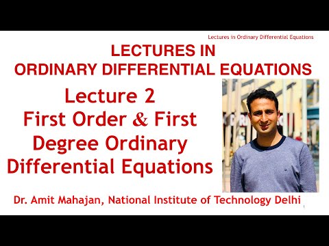 First Order First Degree ODE's (Variable Separable Form) Video Lecture - Mathematical Methods ...