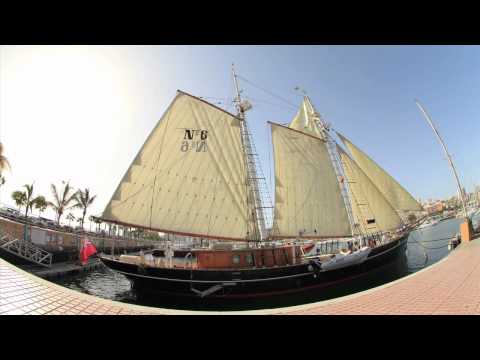 No 6 Texel in Las Palmas testing the rigging works.