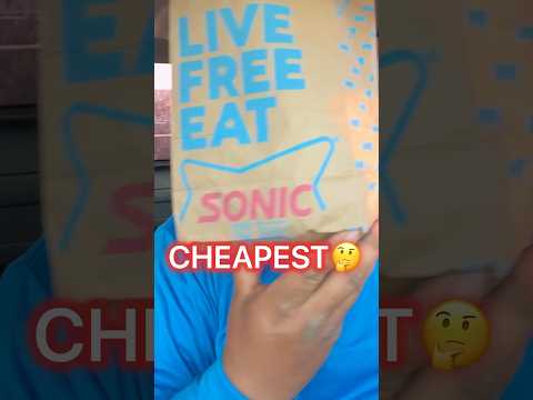 SONIC CHEAPEST MENU ITEM🤔 #shorts #food