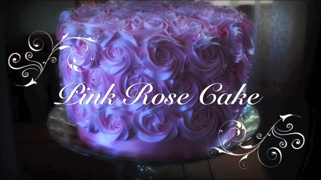 Pink Rose Cake