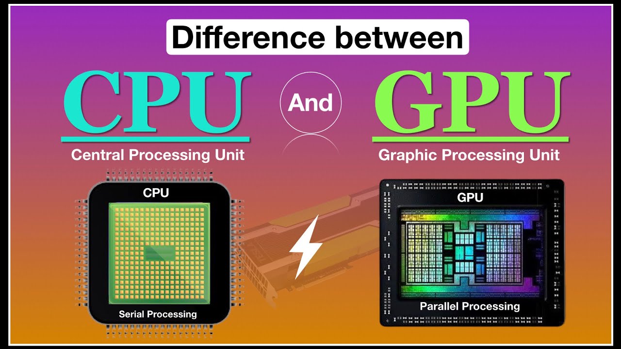 Difference between CPU and GPU