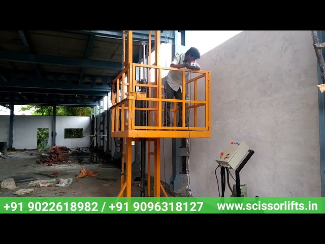 Cage Lift - 1Ton Hydraulic Goods Lift Manufacturer from Pune
