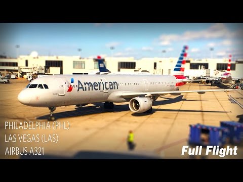 American Airlines Full Flight | Philadelphia to Las Vegas | Airbus A321 **with ATC**
