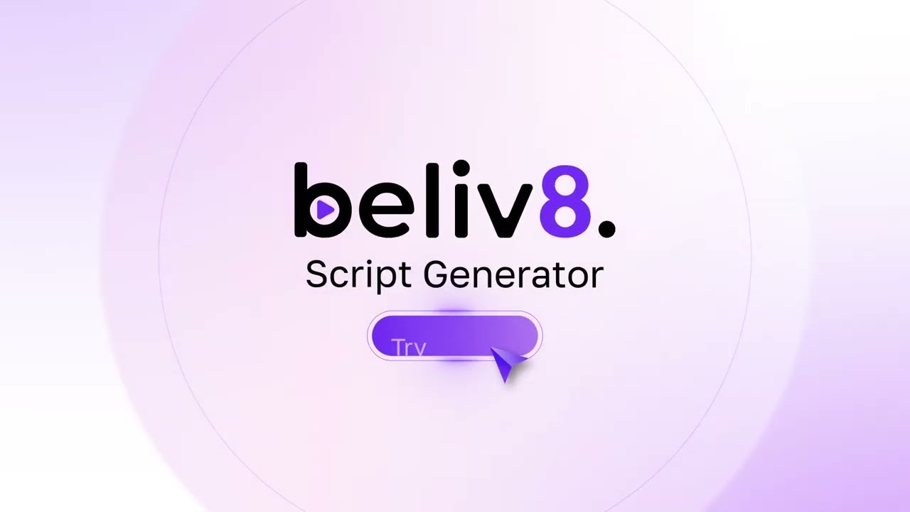 Beliv8 AI Script Generator | Explainer Video Script Tool for Startups