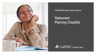 Retirement Planning Checklist - CalPERS