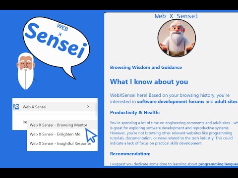 Web X Sensei - Chrome Extension - (Chrome Built-in AI)