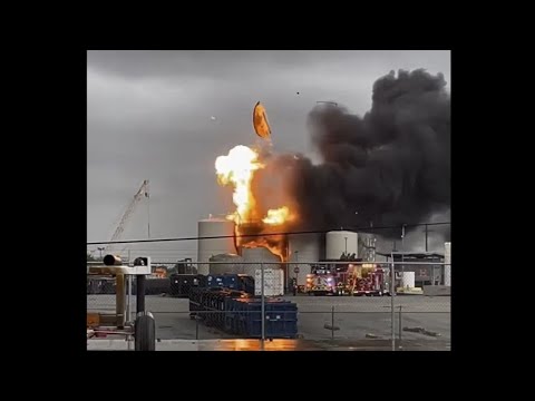 Lightning sparks storage tank fires at Port Arthur business