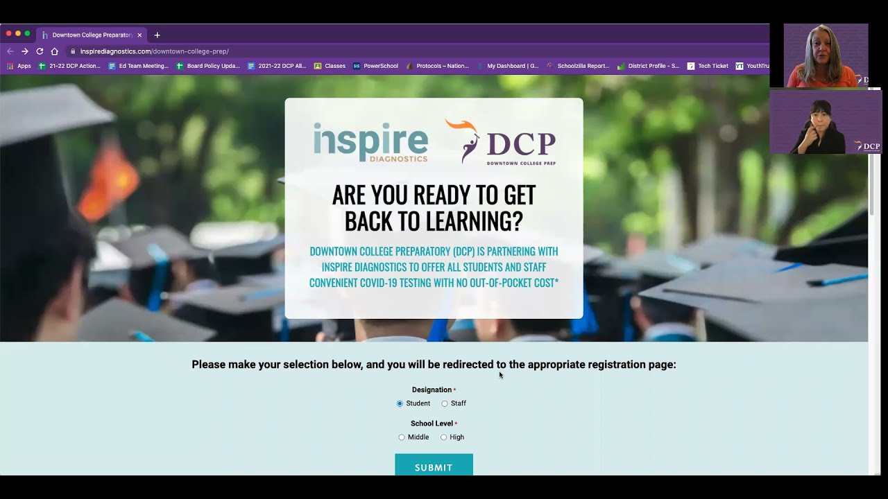 DCP Covid Testing Pre-Registration