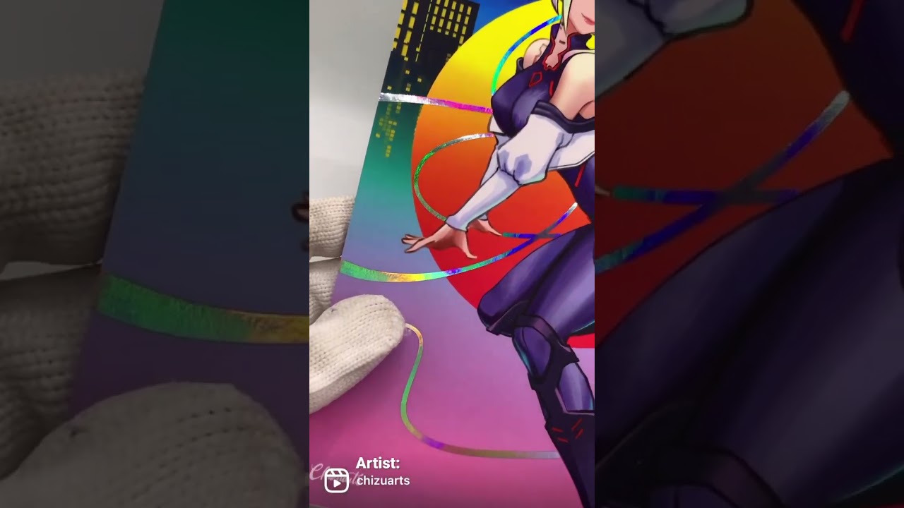 Cyberpunk: Edgerunners - Lucy Art Print w/ Holographic Foil -Lucyna Kushinada by Chizuarts