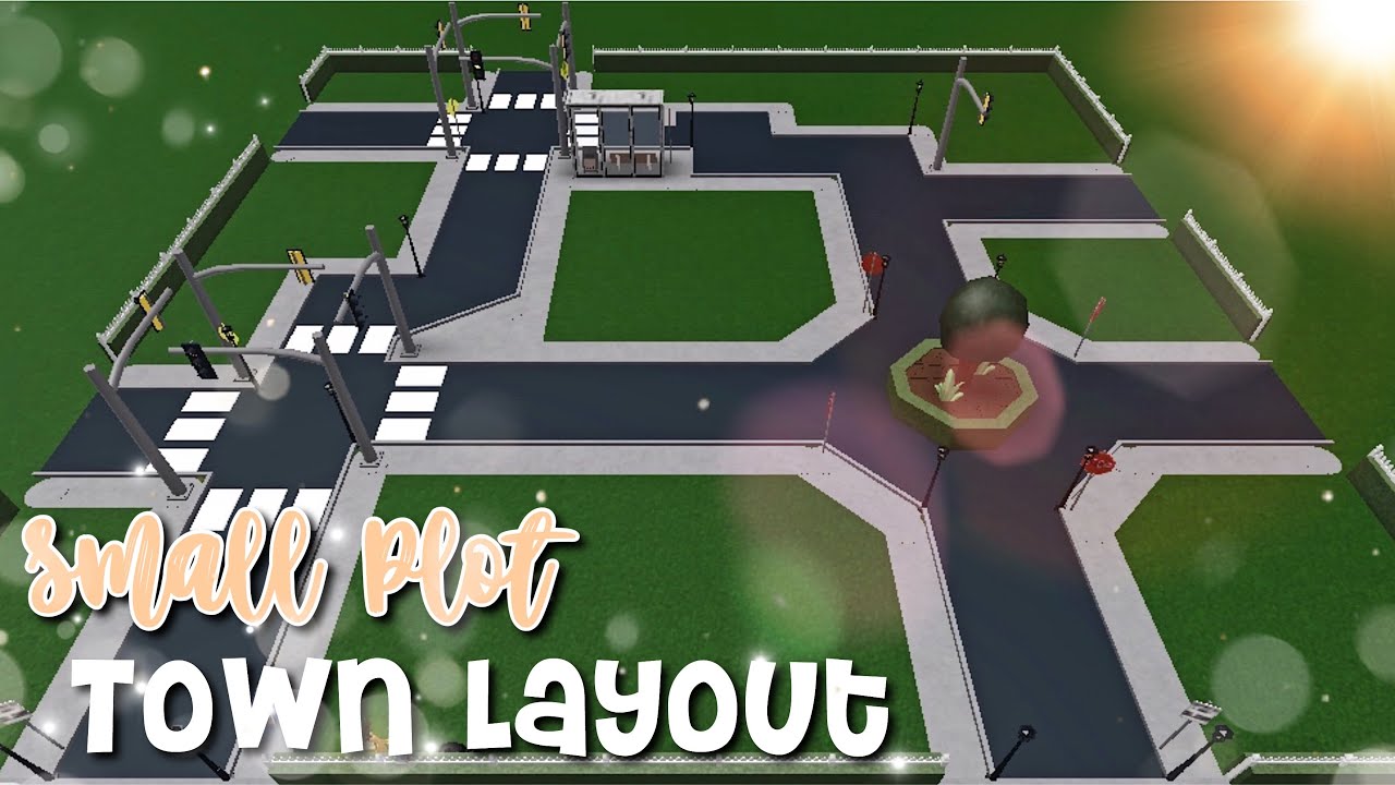 Small Plot Town Layout, 40k || ROBLOX