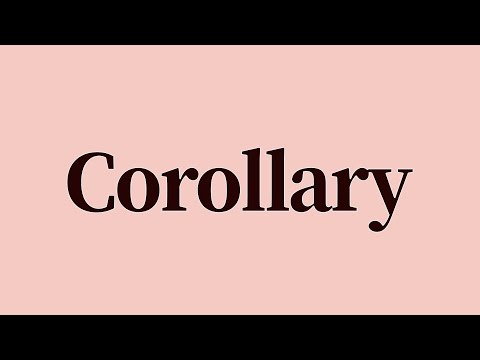 Corollary Meaning and Definition