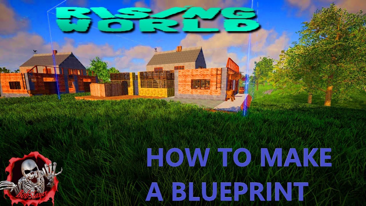 Rising World Ep13  How To Make a BLUEPRINT and copy a Building 👍