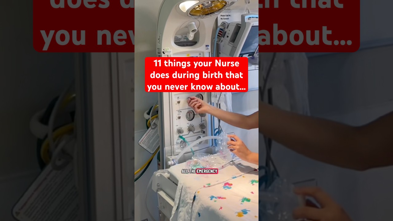 Things your nurse does during birth you never know about👀 #nurse #pregnant #baby #mom