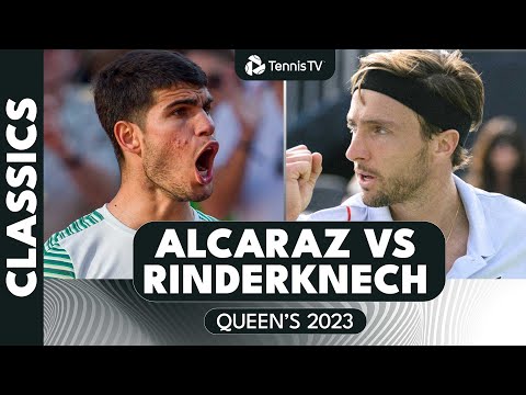 Carlos Alcaraz vs Arthur Rinderknech Battle | Queen's 2023 Extended Highlights