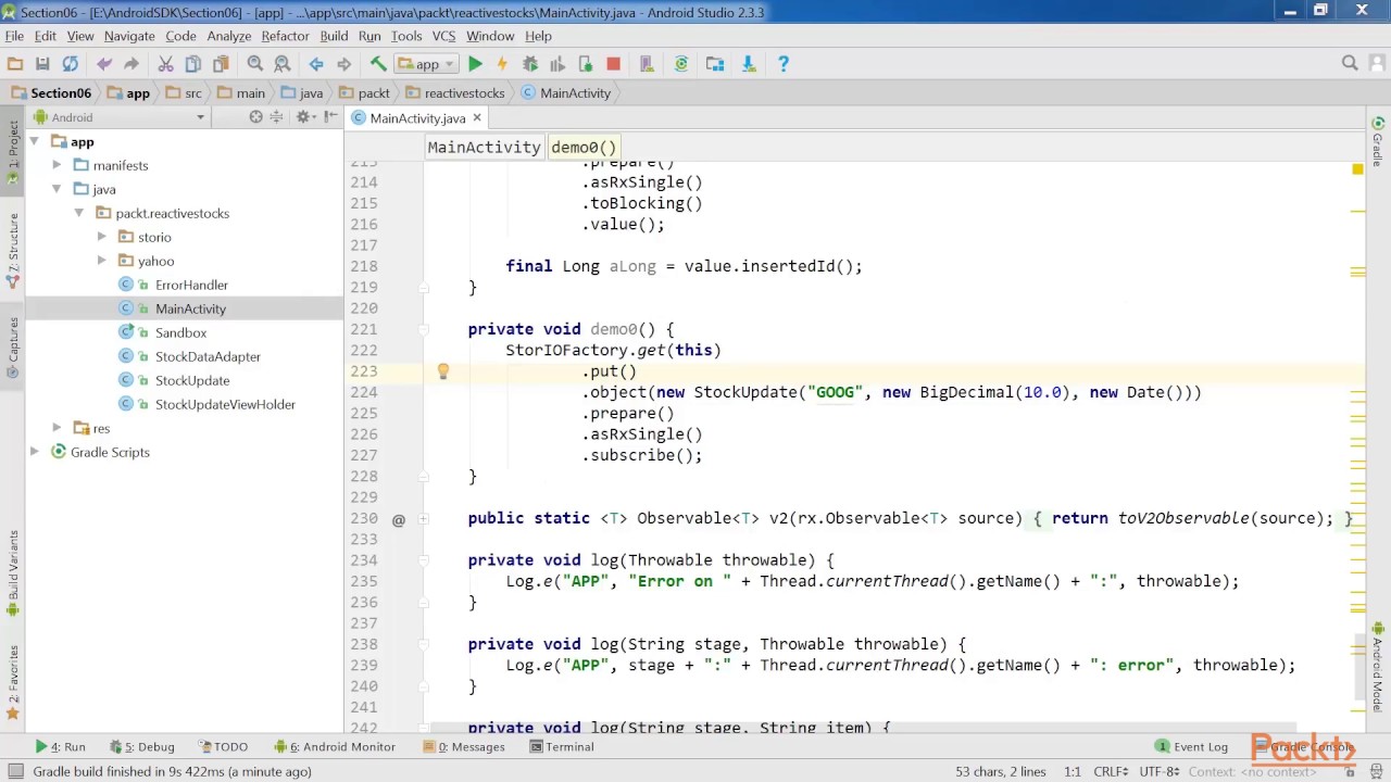 Reactive Programming for Android : Exception Handling in RxJava | packtpub.com