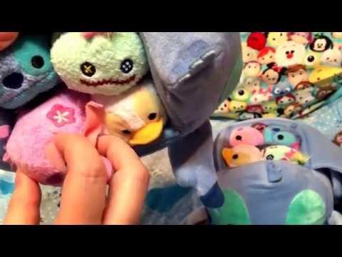 Disney Store Tsum Tsum Haul Japan VS USA Stitch Bag Compared and US Lilo Stitch Set Unboxing