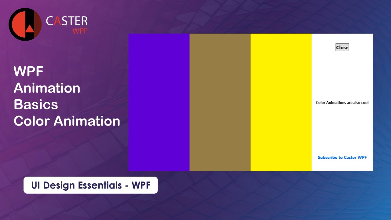 WPF Animations Basics - Color Animation