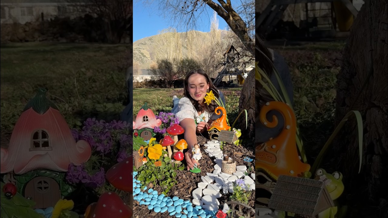 FAIRY GARDEN SET UP🧚#ad How I made my dream backyard fairy garden! #HobbyLobby #HobbyLobbyCreator