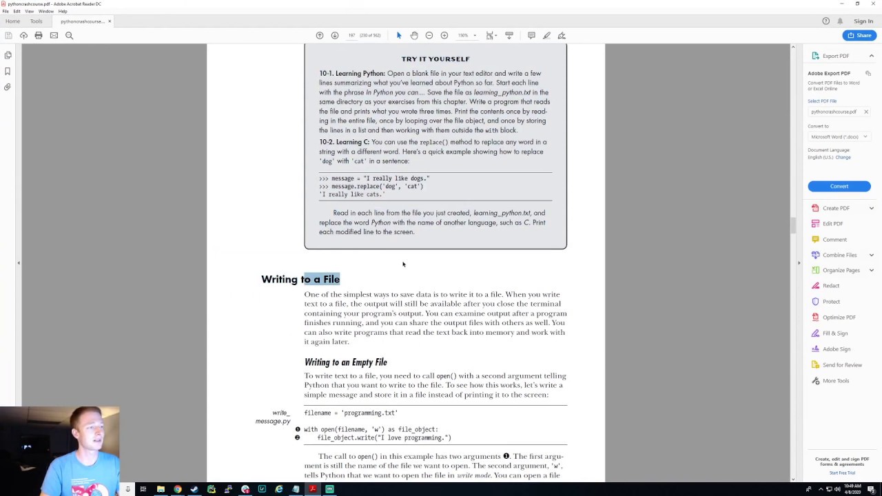 Python Crash Course - Exercise 10-2 Solution