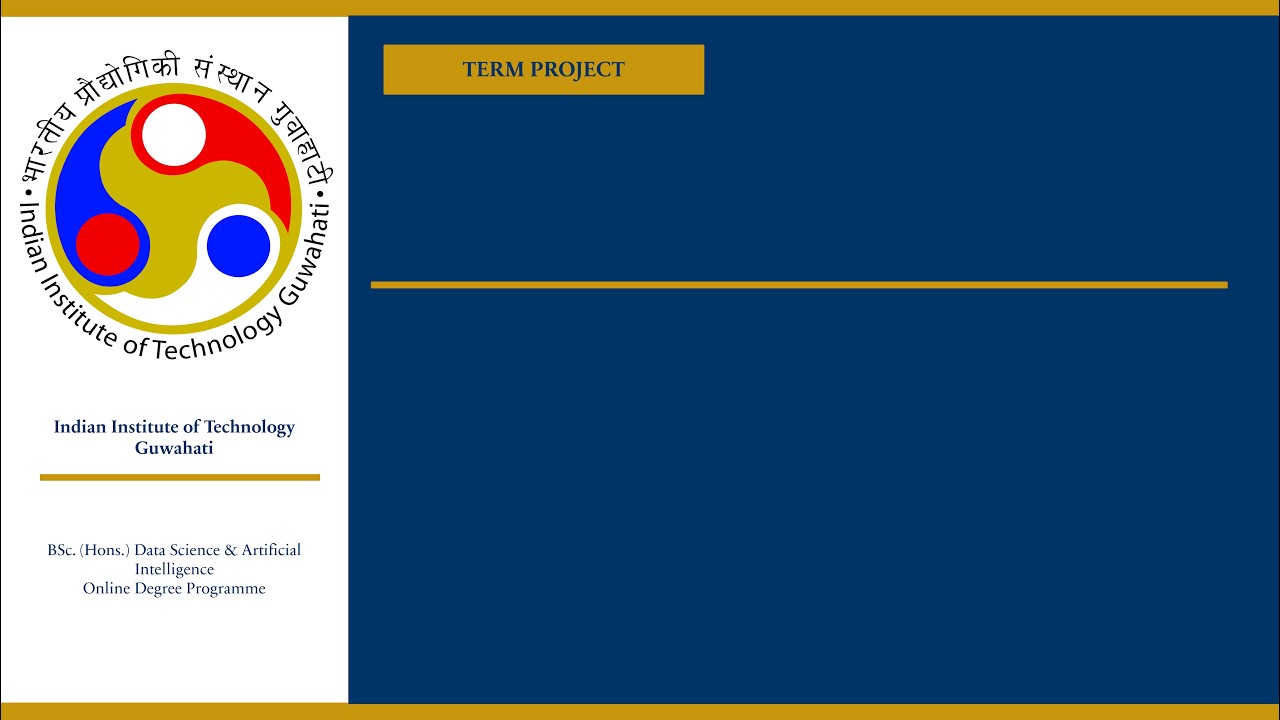 IITG TERM PROJECT- DA 377