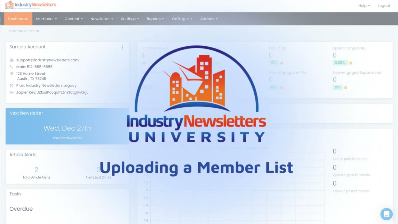 Uploading a member list