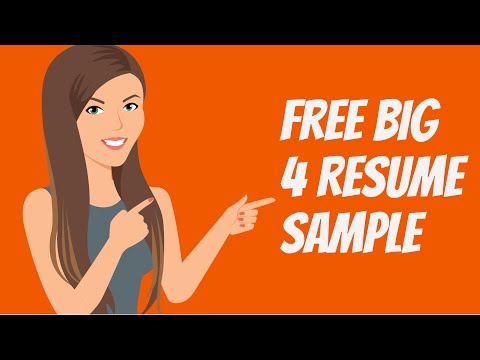 🆓 Free Big 4 Accounting Resume Sample 🆓