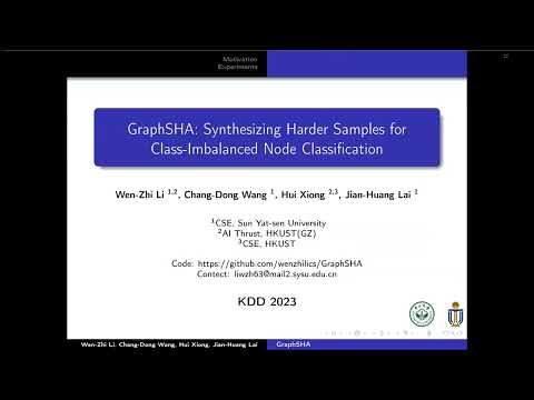 KDD 2023 - Synthesizing Harder Samples for Class-Imbalanced Node Classification